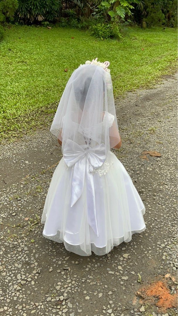 Little Bride gown, Women's Fashion, Dresses & Sets, Evening dresses ...