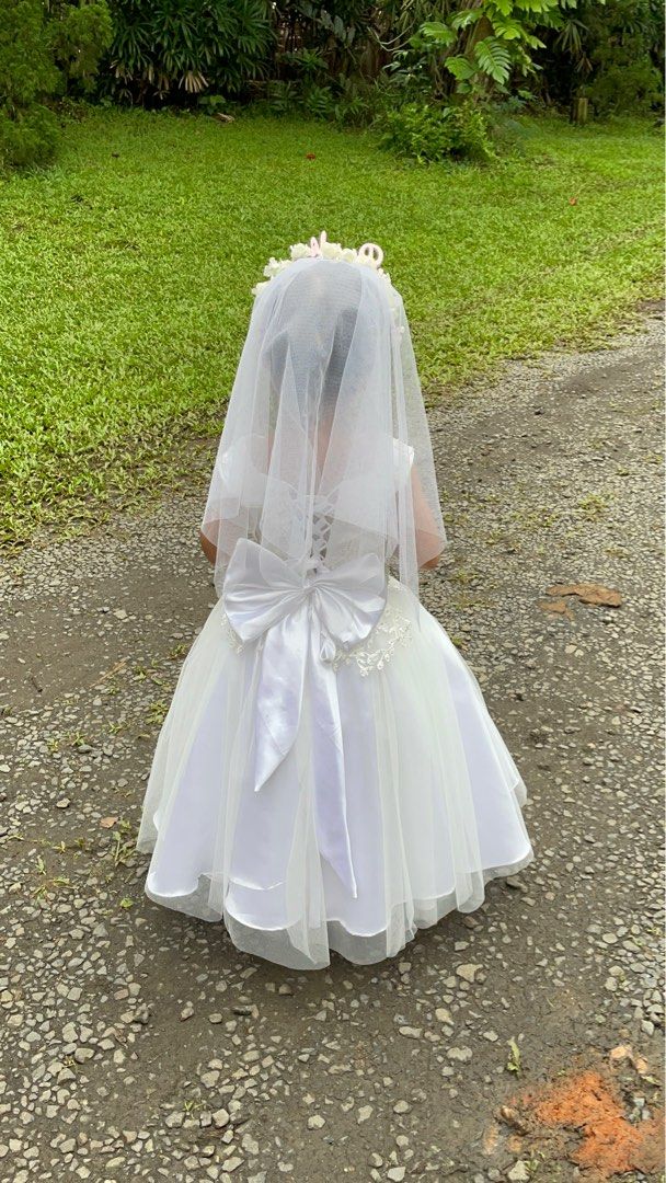 Little Bride gown, Women's Fashion, Dresses & Sets, Evening dresses ...