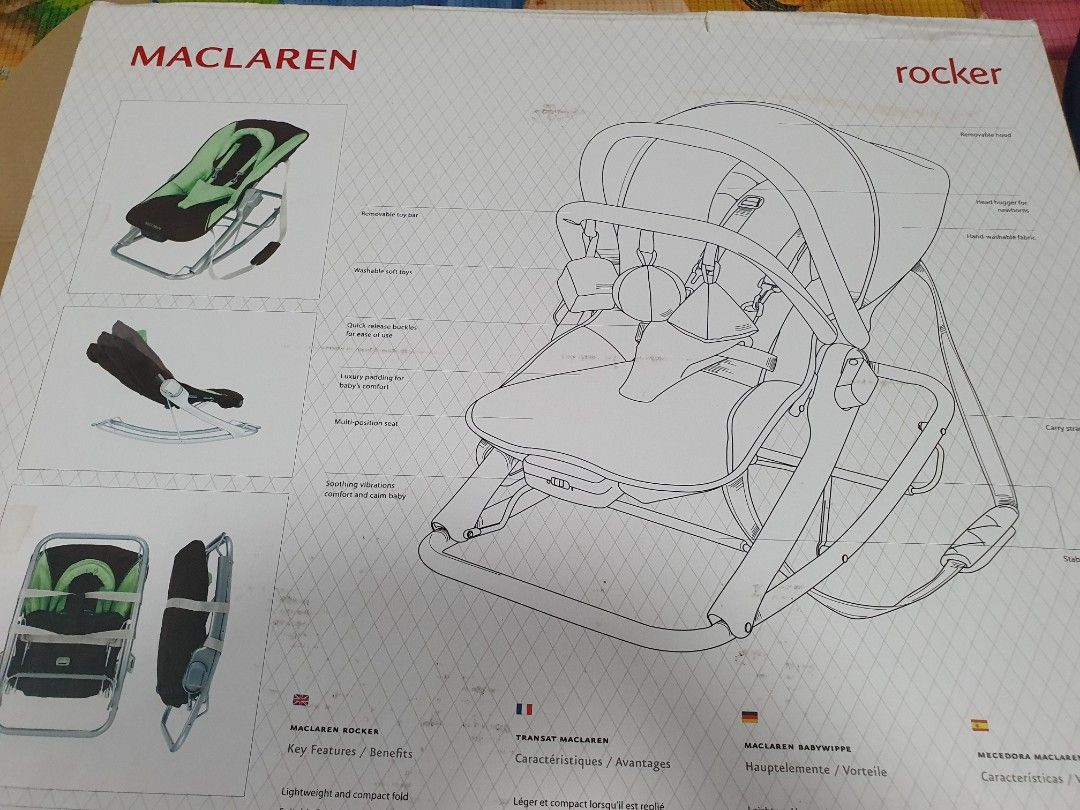 Maclaren Rocker, Babies & Kids, Baby Nursery & Kids Furniture, Kids ...