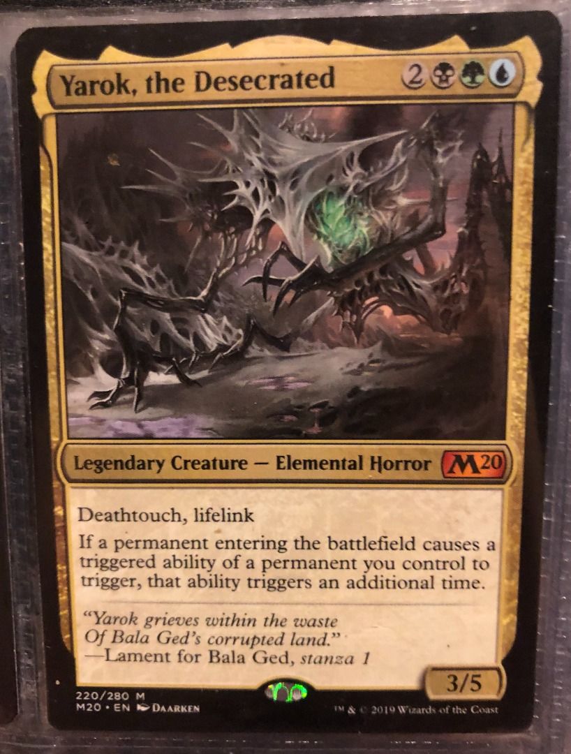 Magic The Gathering - Yarok, the Desecrated, Hobbies & Toys, Toys ...