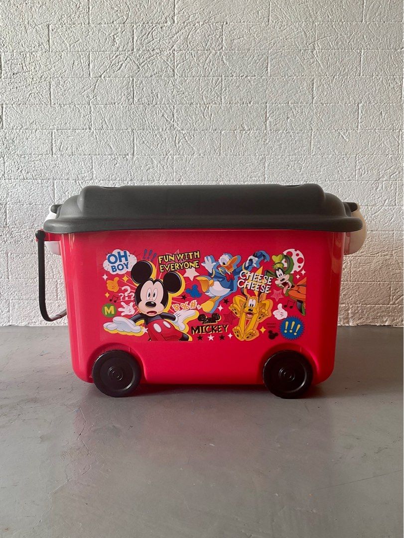 Mickey Mouse storage box in good condition, Furniture & Home Living ...