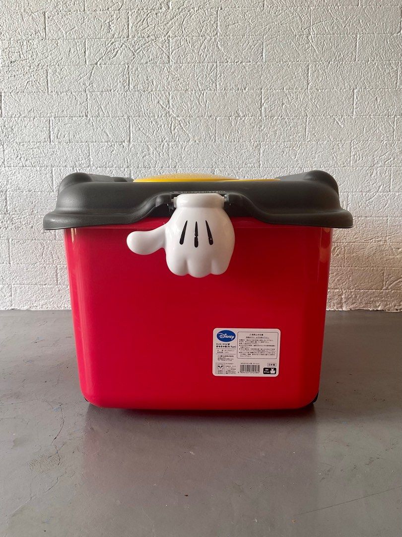 Mickey Mouse storage box in good condition, Furniture & Home Living ...