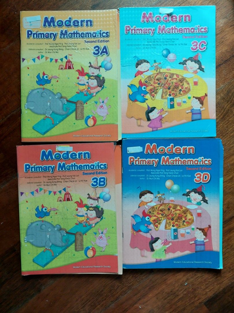 Modern primary mathematics 3A,B,C,D, 興趣及遊戲, 書本 & 文具, 教科書 - Carousell