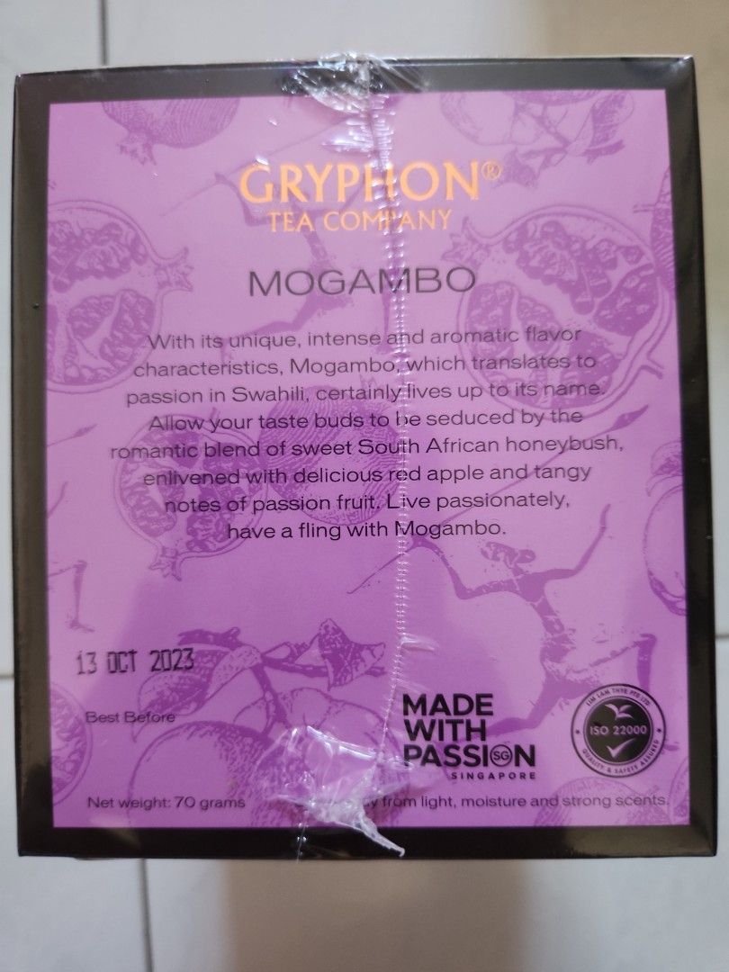 Mogambo - Gryphon tea artisan selection, Food & Drinks, Beverages on ...