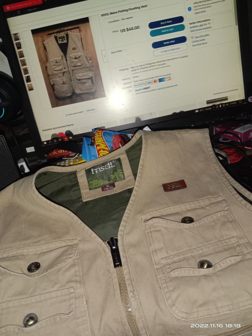 Msdl vest, Men's Fashion, Coats, Jackets and Outerwear on Carousell