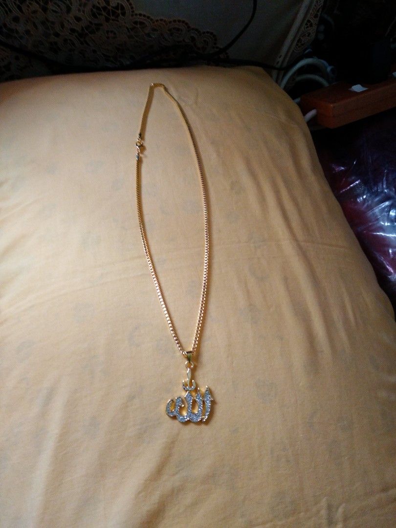 Name of Allah gold plated, Women's Fashion, Jewelry & Organisers ...