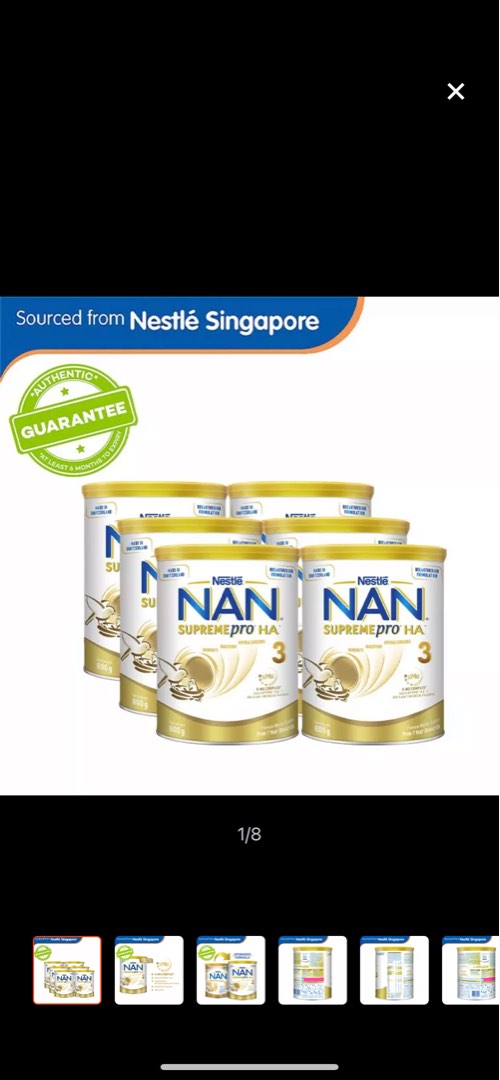 NAN Supreme Pro HA stage 3 milk powder 800g, Babies & Kids, Nursing ...
