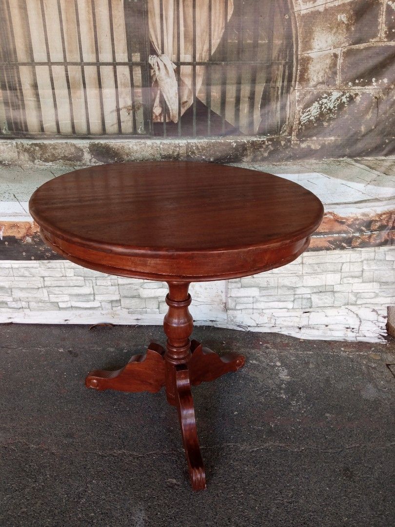 Narra round table, Furniture & Home Living, Furniture, Tables & Sets on ...