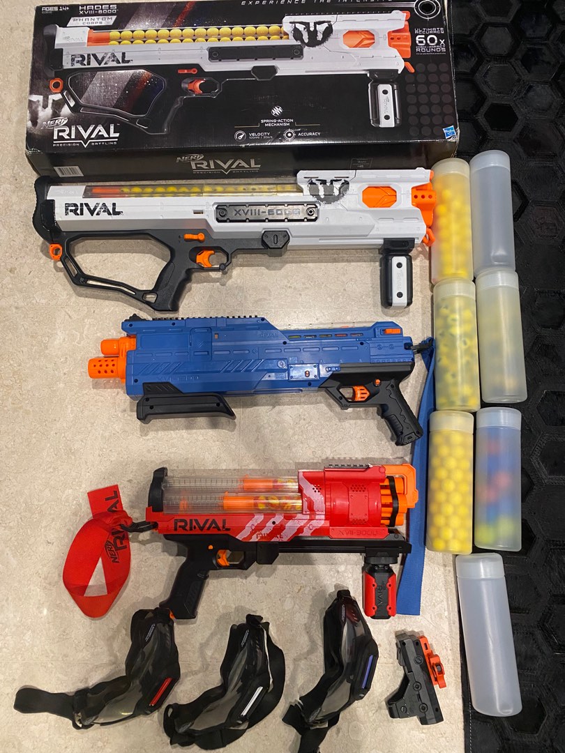 Nerf Guns Set, Hobbies & Toys, Toys & Games on Carousell