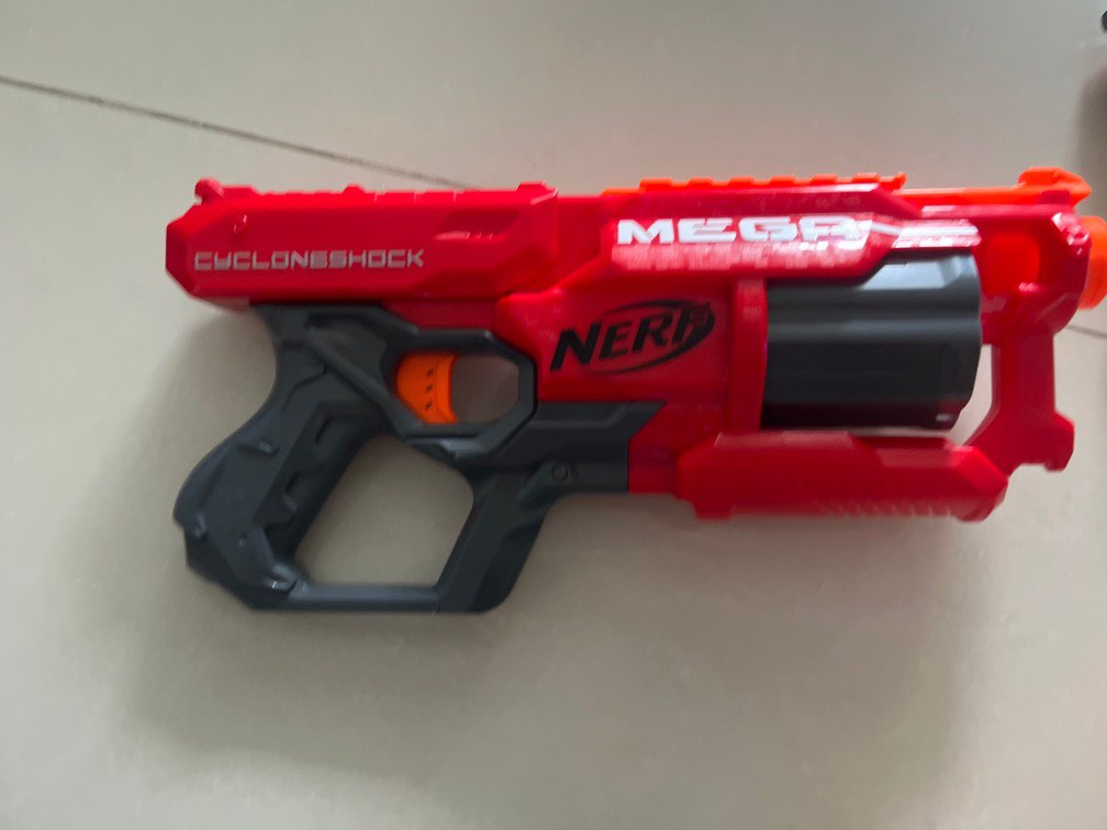 Nerf N-Strike Mega CycloneShock Blaster NO BULLETS*, Hobbies & Toys, Toys & Games on Carousell
