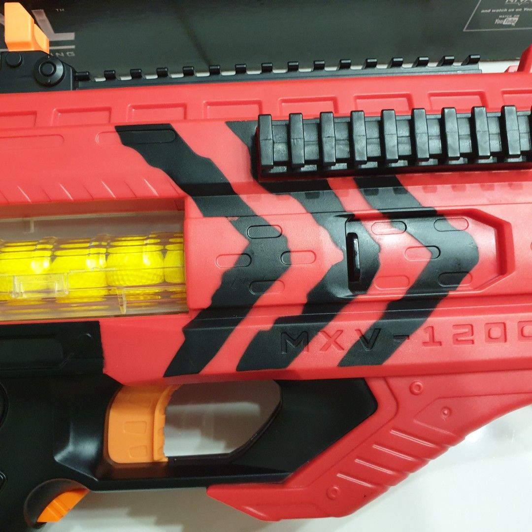 Nerf rival red gun (like new) with new batteries, Hobbies & Toys, Toys ...