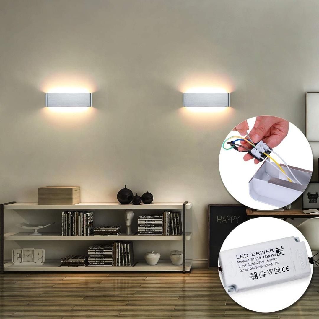 New Arrival! Lightess 16W Led Wall Light Bedroom Up Down Wall Lamp ...