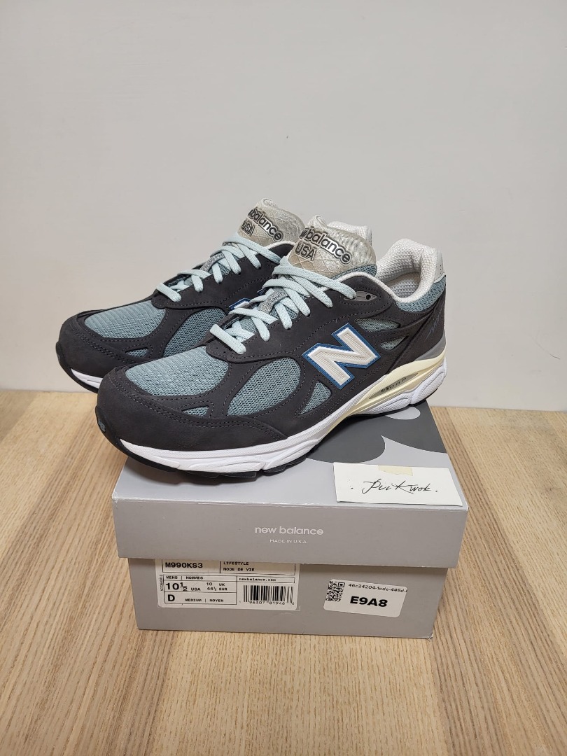 New Balance 990v3 Kith Steel Blue 990 992 993, 男裝, 鞋, 波鞋 - Carousell