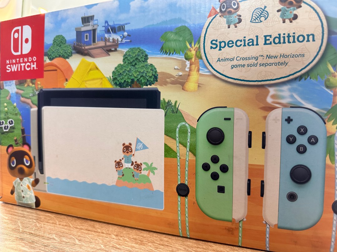 Nintendo Switch V2 Animal Crossing Special Edition Complete Package ...