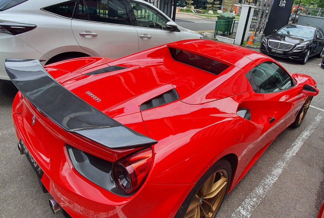 NOVITEC WING FOR FERRARI 488, Car Accessories, Accessories on Carousell
