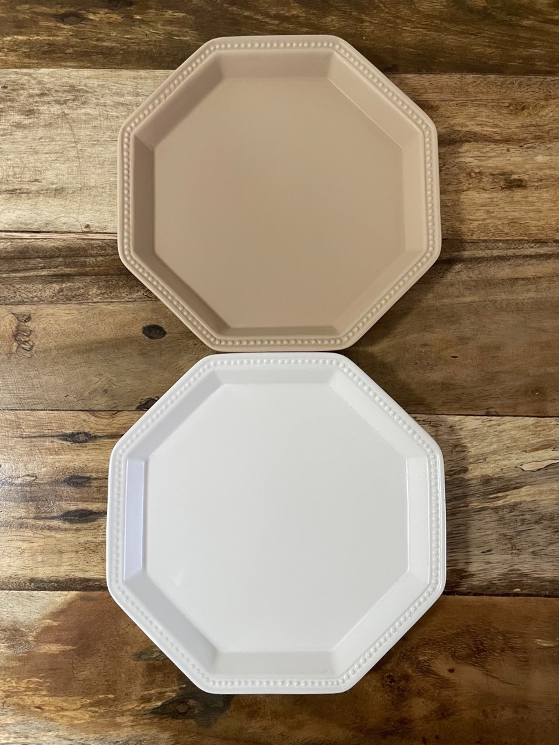 Octagon plates, Furniture & Home Living, Kitchenware & Tableware ...