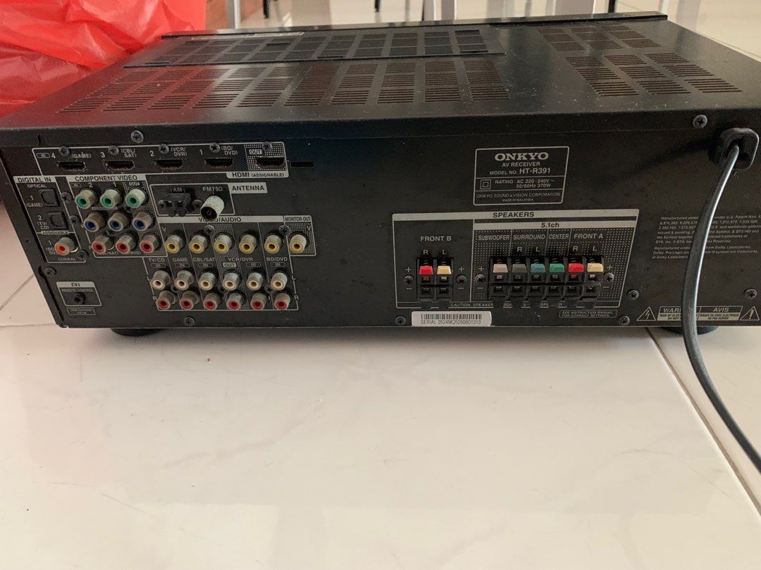 Onkyo HT-R391 5.1 inch home theatre system, Audio, Soundbars, Speakers ...