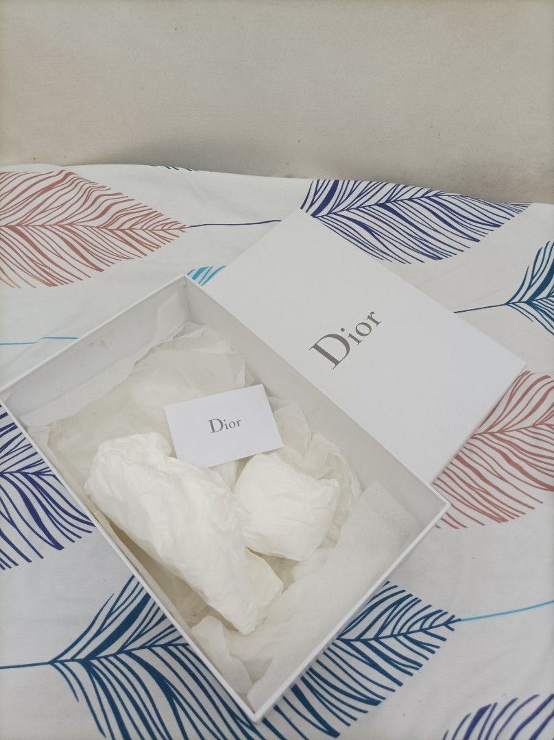 Original Dior shoe box with card, Luxury, Bags & Wallets on Carousell