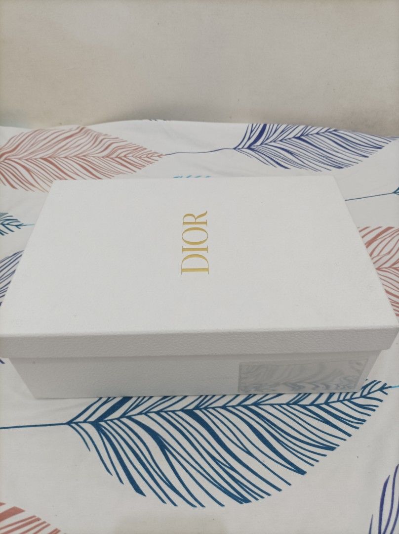 Original Dior shoe box with card, Luxury, Bags & Wallets on Carousell