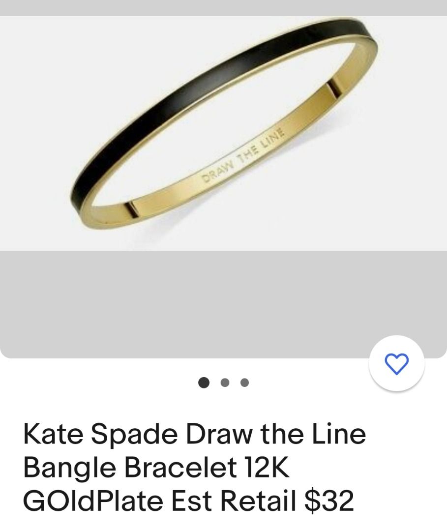 Original Kate Spade Draw the Line Bangle, Women's Fashion, Watches ...