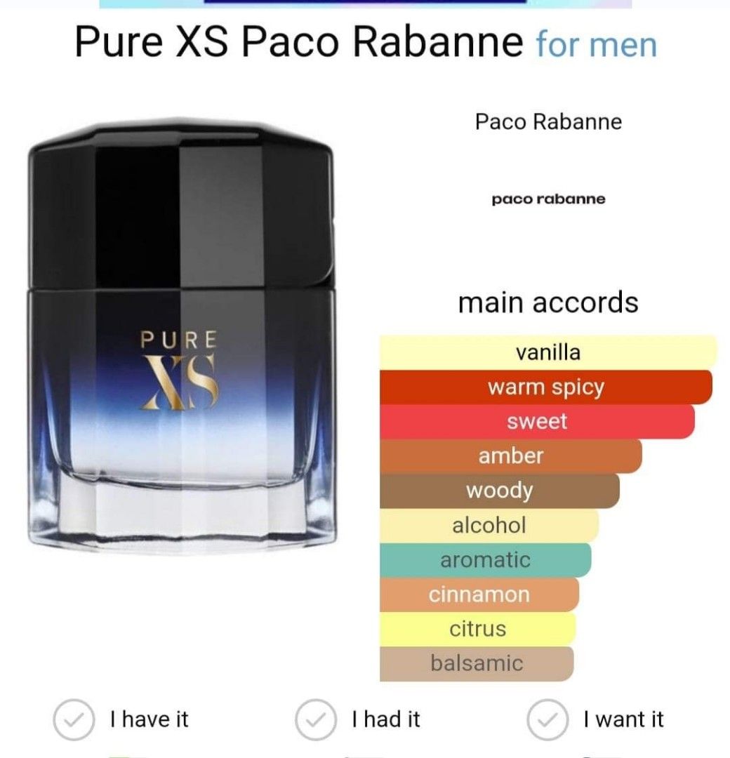Paco Rabanne Pure Excess Men's Perfume, Beauty & Personal Care ...