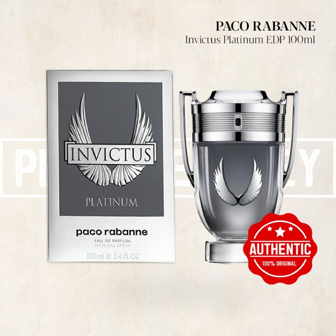[PERFUME ALLEY] Paco Rabanne Invictus Platinum EDP 100ml, Beauty ...