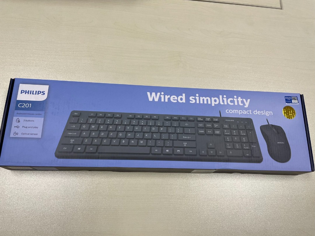 PHILIPS - 5 styles Wired Keyboard Combo with mouse -, 電腦＆科技, 電腦周邊及配件 ...