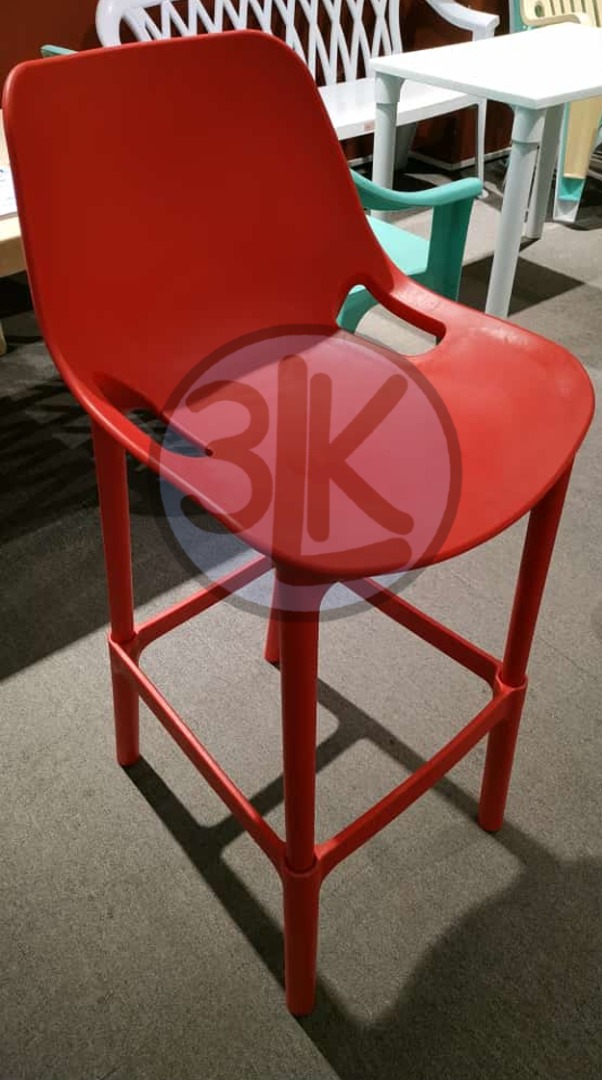 PLASTIC BAR CHAIR | HIGH CHAIR, Furniture & Home Living, Furniture ...