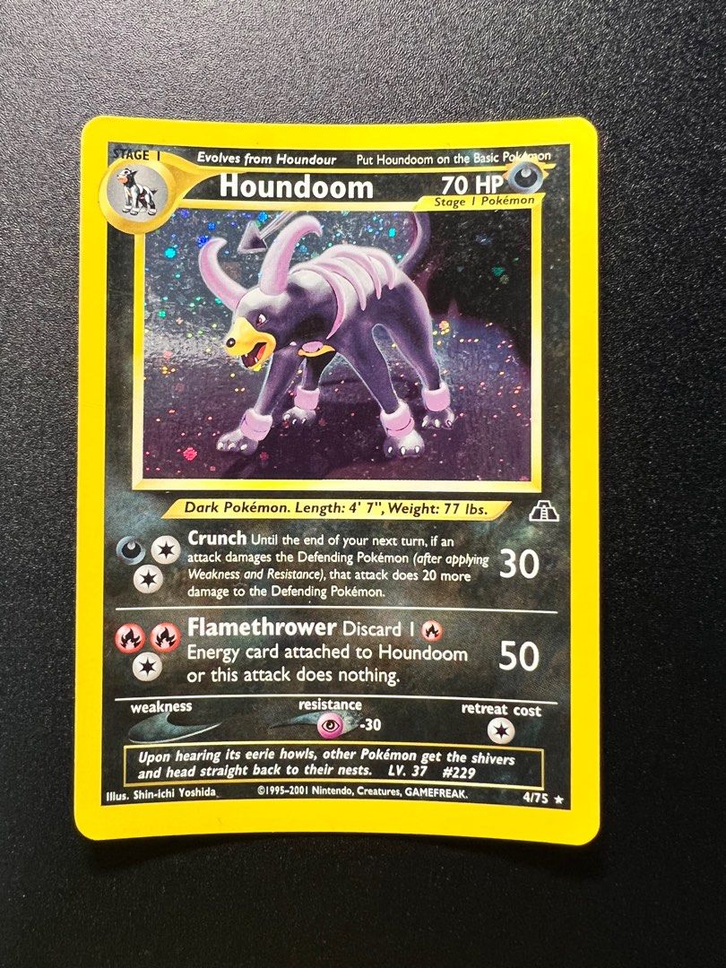 Pokemon - Houndoom #4/75 (Neo Discovery) - LP, Hobbies & Toys, Toys ...