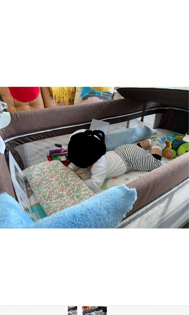 Portable travel cot / play pen, Babies & Kids, Baby Nursery & Kids ...