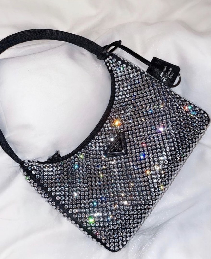 Prada Re-edition 2000 Crystal, Luxury, Bags & Wallets on Carousell