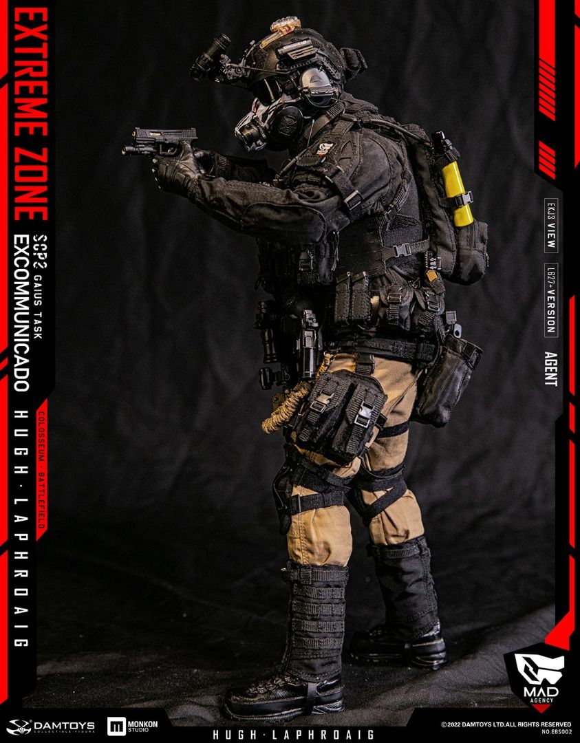 L1【全新現貨 In Stock】1/6 DAMTOYS EBS002 原創故事珍藏人偶 極限戰境 特工 休.拉弗格 EXTREME ZONE ...