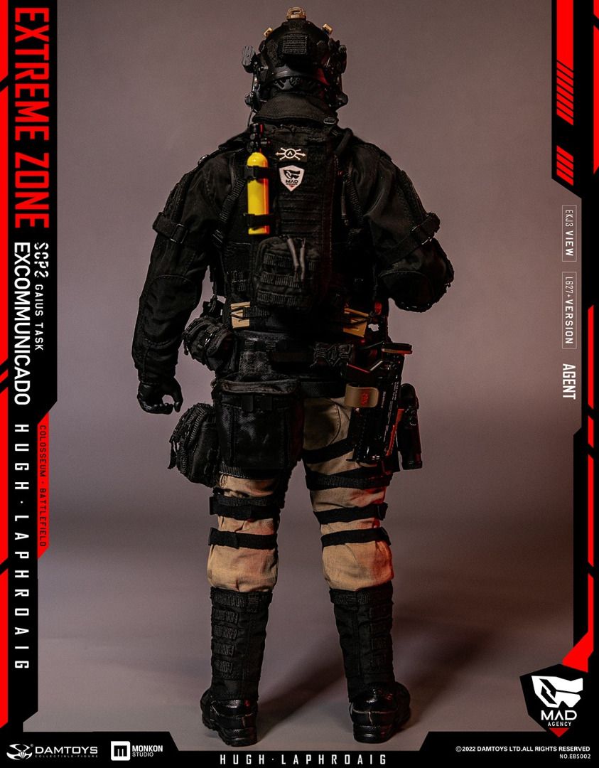 L1【全新現貨 In Stock】1/6 DAMTOYS EBS002 原創故事珍藏人偶 極限戰境 特工 休.拉弗格 EXTREME ZONE ...