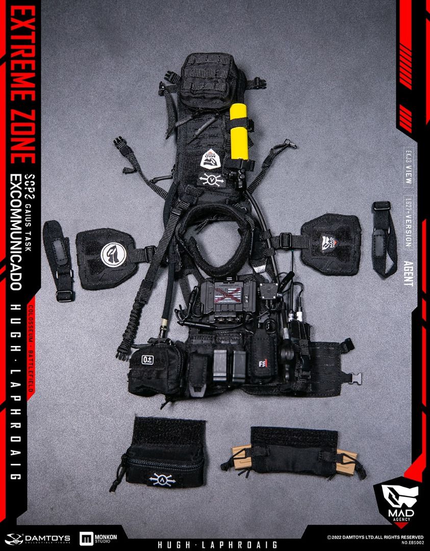 L1【全新現貨 In Stock】1/6 DAMTOYS EBS002 原創故事珍藏人偶 極限戰境 特工 休.拉弗格 EXTREME ZONE ...