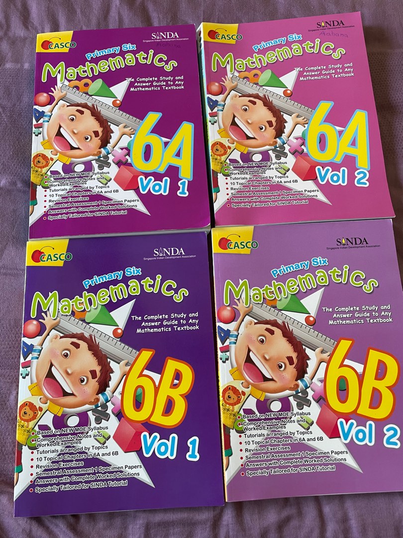 Primary 6 Maths 6A And 6B Vol 1 2 Hobbies Toys Books Magazines Primary 6 Maths 6A And 6B Vol 1 2 Hobbies Toys Books Magazines