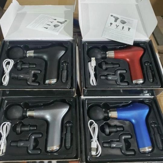 Professional Massage Gun 4-Heads Mini Portable Handheld Muscle ...