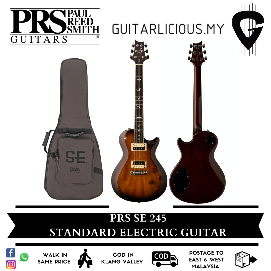 PRS SE 245 Electric Guitar with Bag - Tobacco Sunburst (P13-108117-TS ...
