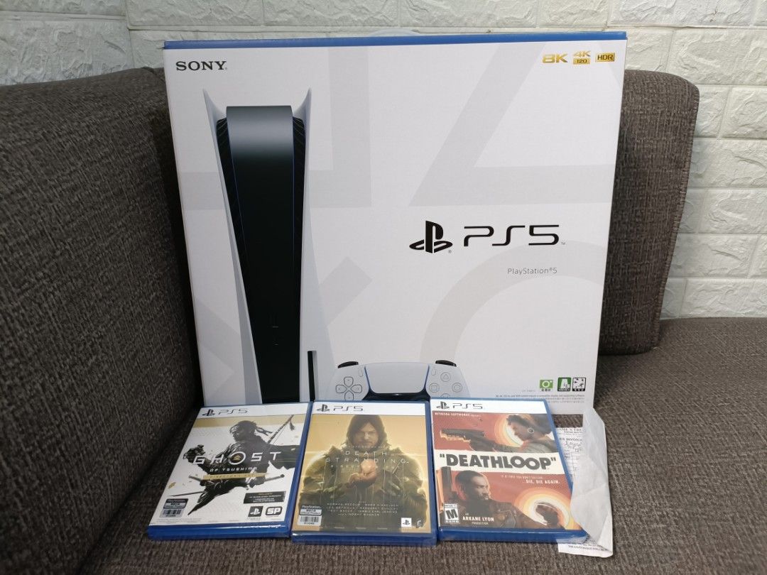 Ps5 disc ed. (BRANDNEW WITH RECIEPT) and 3 games, Video Gaming, Video ...