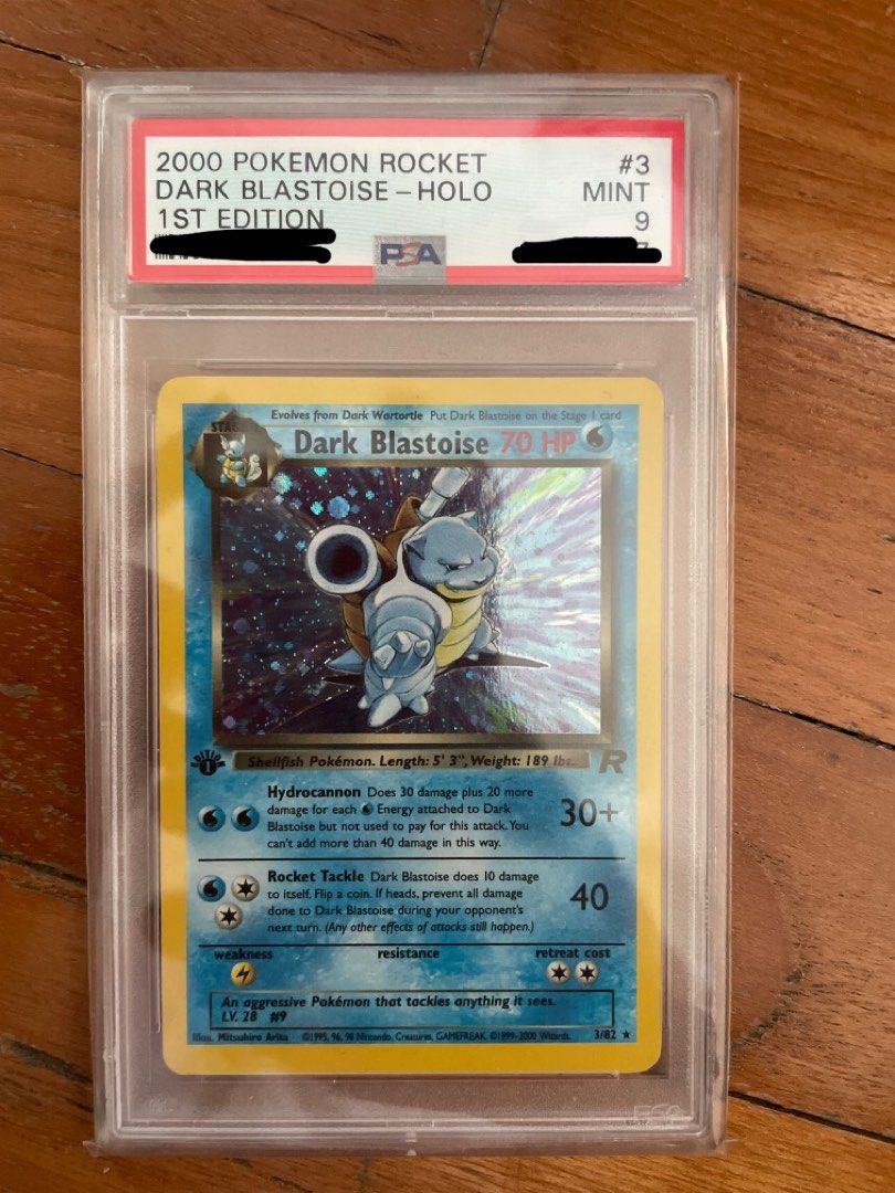 PSA 9 Pokemon Rocket 1st Edition - Dark Blastoise, Hobbies & Toys, Toys ...