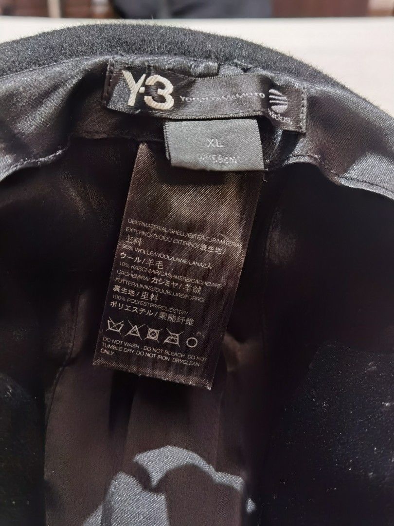 Rare Yohji Yamamoto Y3 Wool Hat, Men's Fashion, Watches & Accessories, Caps & Hats on Carousell