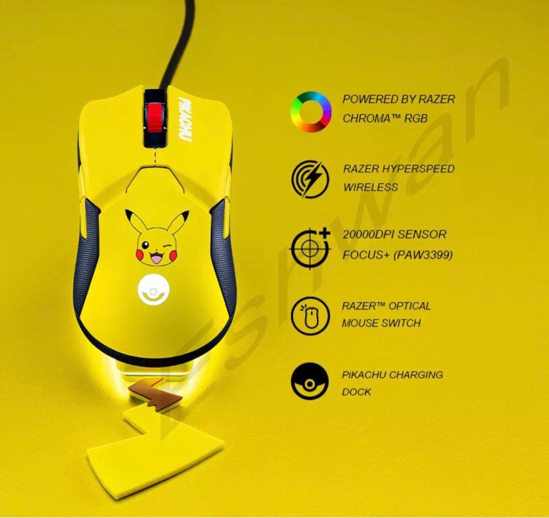 Razer Viper Ultimate Pikachu Limited Edition with Charging Dock ...