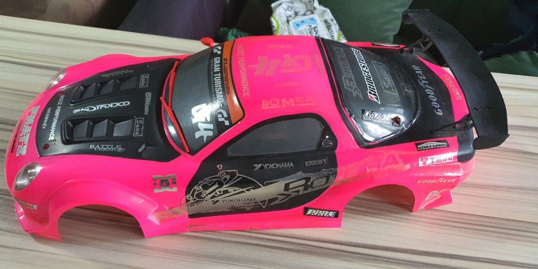 Rc drift rx-7 bodyshell w lighting, Hobbies & Toys, Toys & Games on ...