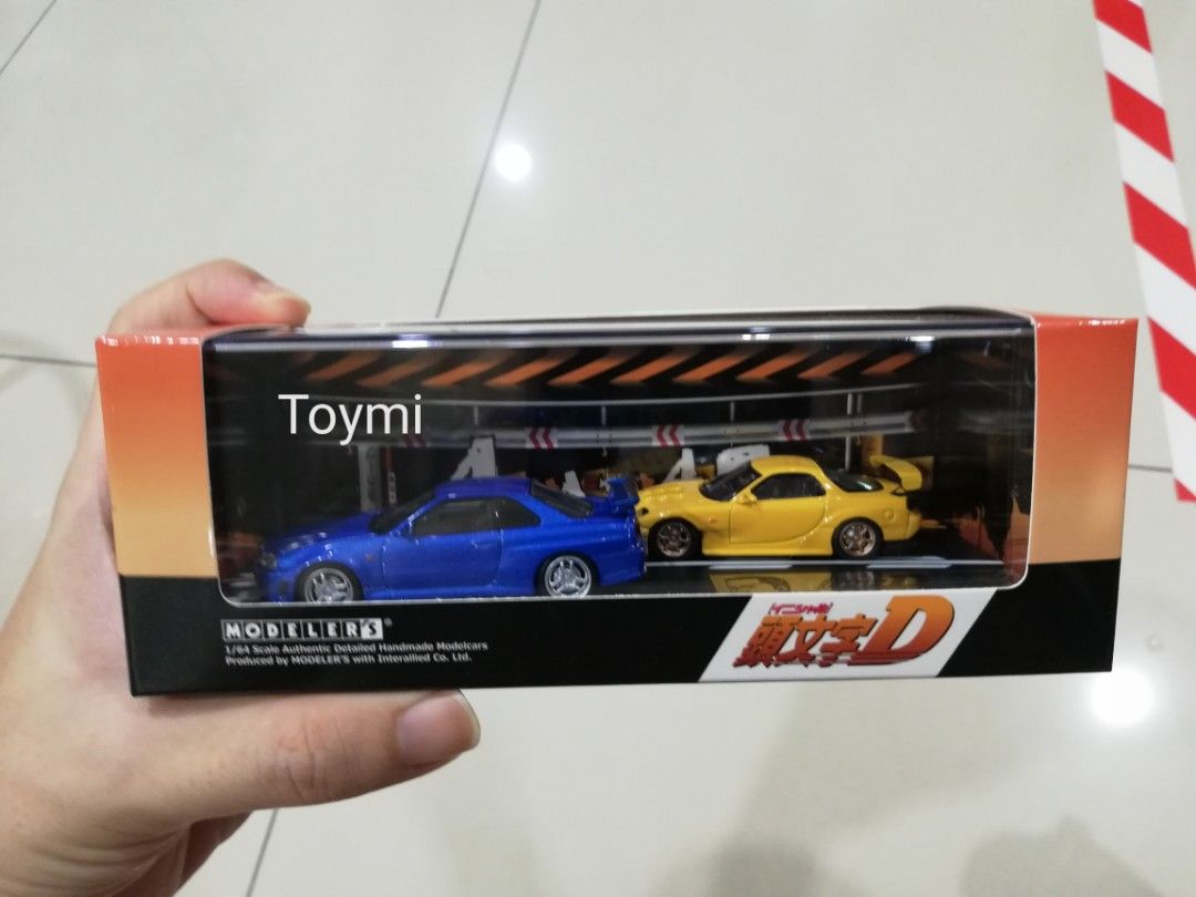 Ready Stock 1/64 Modelers Initial D Nissan Skyline GTR R34 Mazda RX7, Hobbies & Toys, Toys ...