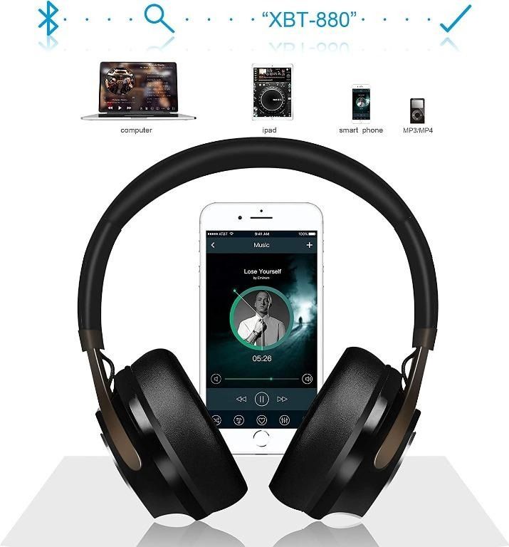 Ready Stock!! Bluetooth Headphones, Riwbox XBT-880 Wireless Bluetooth ...