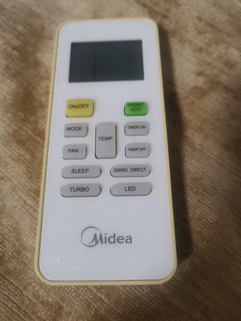 Rg52b/bge Midea Aircon Remote Control, TV & Home Appliances, Air ...