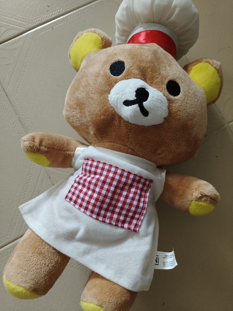 CLEARANCE Rilakkuma Chef Edition Plushie Soft Toy, Babies & Kids ...