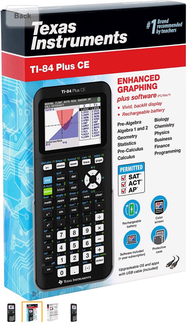 RTP $190 TI-84 Plus CE Graphing Calculator Maths, Hobbies & Toys ...