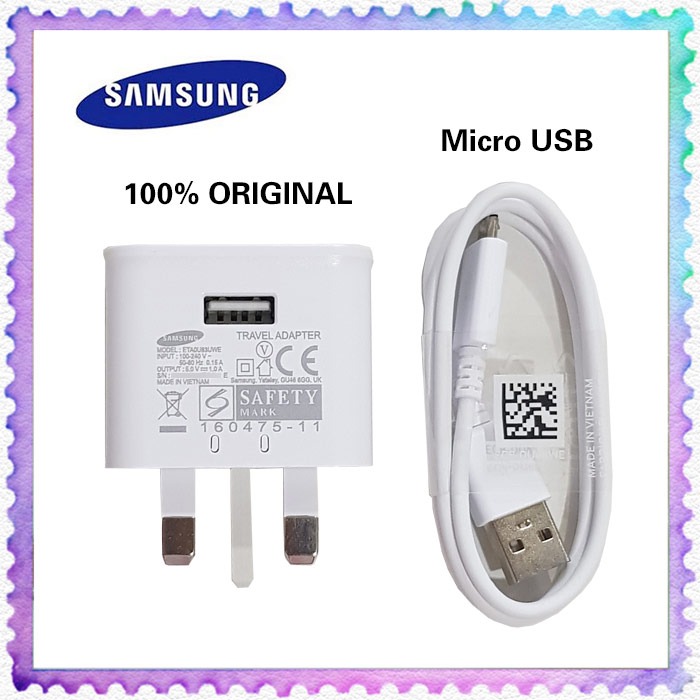 Samsung ORIGINAL Mobile Charger Travel Adapter with Micro USB Cable ...