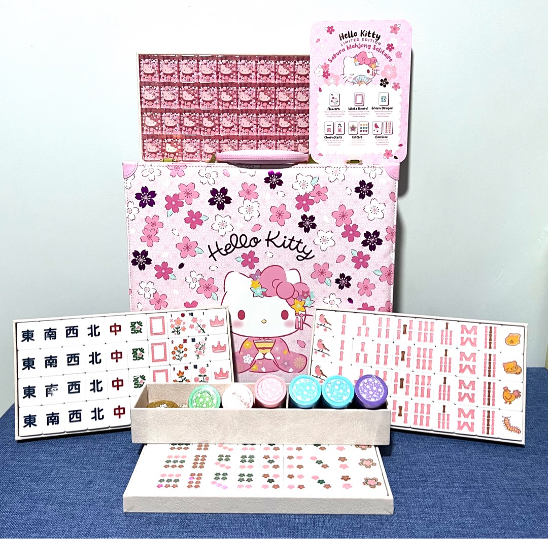 Sanrio Hello Kitty LIMITED EDITION Sakura Mahjong Solitaire, Hobbies ...