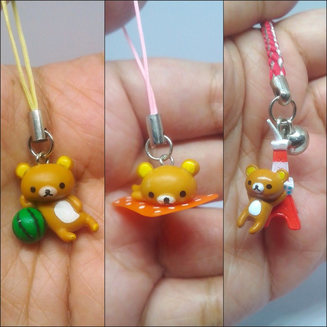 San-X Rilakkuma charms keychains, Hobbies & Toys, Toys & Games on Carousell